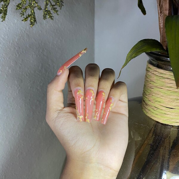 Xxl Coffin Press on Nails - Etsy