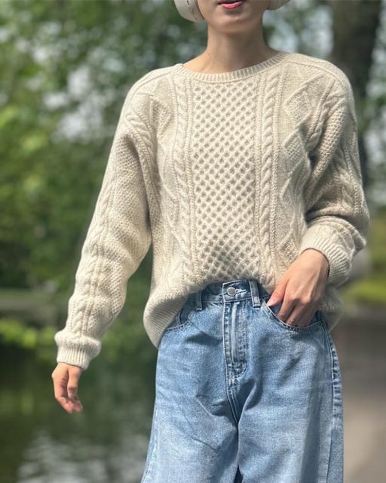 Knitting Pattern - 108 Sweater / Aran Sweater - Etsy
