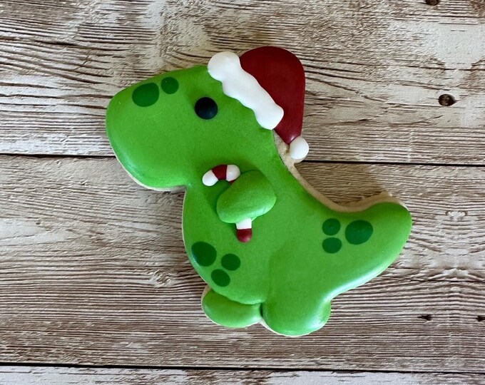 T-rex Santa Cookie Cutter - Etsy