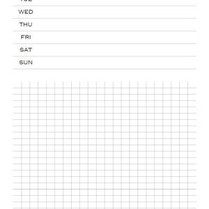 Printable Undated Weekly Planner, A5 Size (148x210mm; 8.3x5.8 Inch), 1 ...