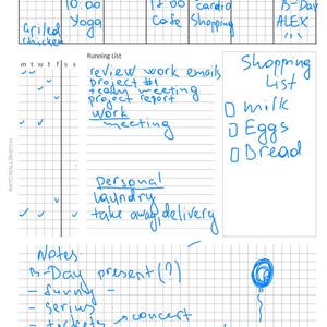 Printable Undated Weekly Planner, A5 Size (148x210mm; 8.3x5.8 Inch), 1 ...