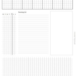 Printable Undated Weekly Planner, A5 Size (148x210mm; 8.3x5.8 Inch), 1 ...