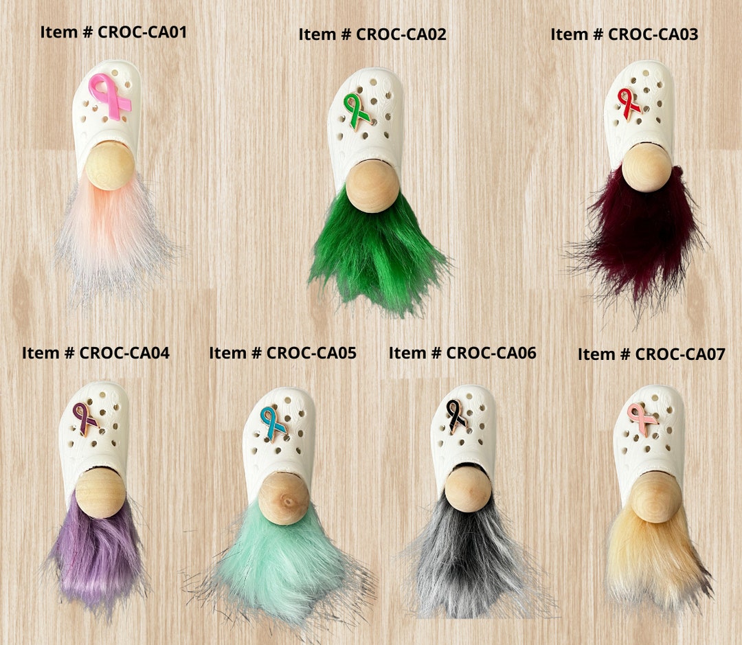 Cancer Awareness Crocs Gnome Magnets / Refrigerator Magnet/ Gnome ...