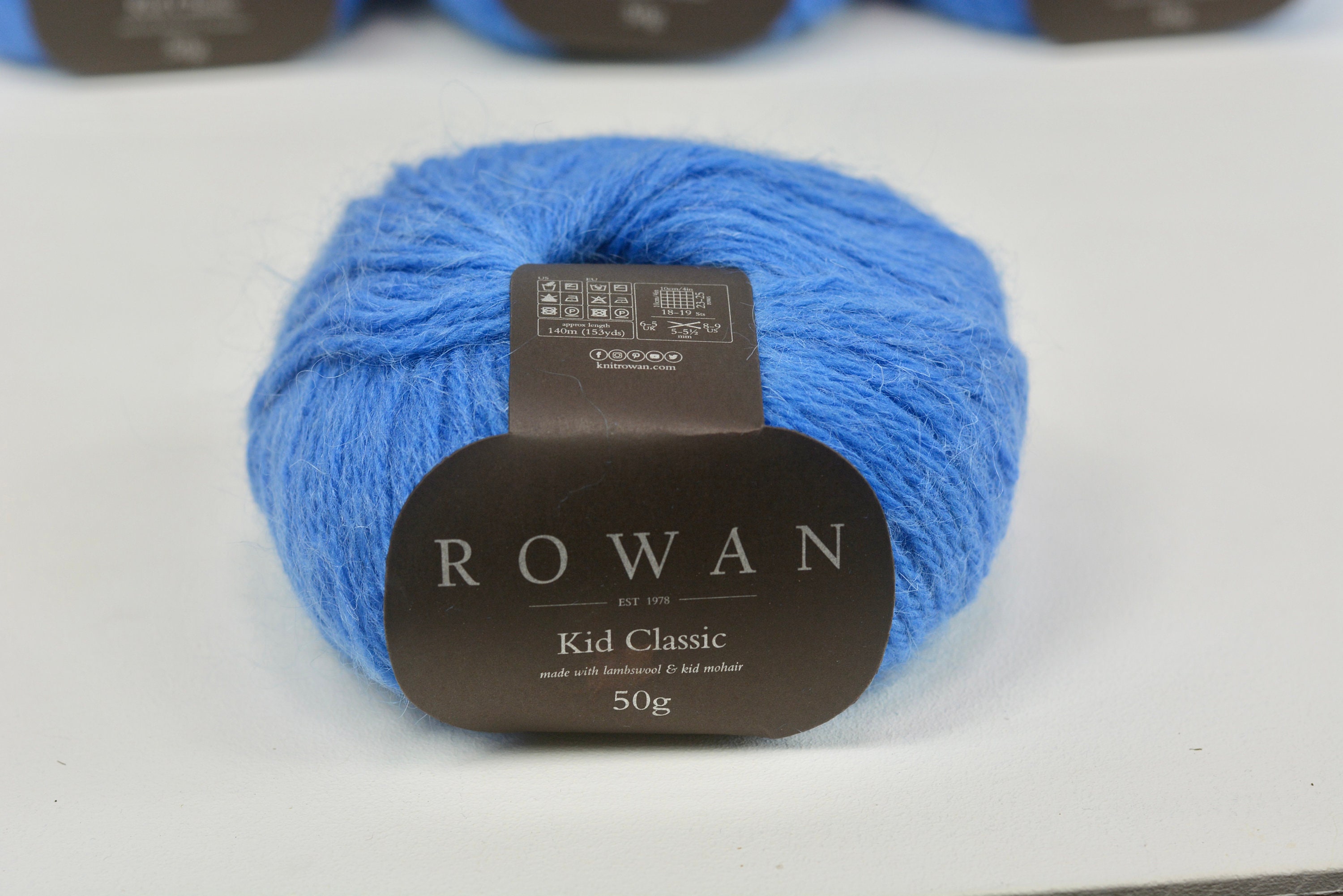 Luxury ROWAN Kid Classic Wool and Kid Mohair Blue Aran Weight Yarn - Etsy