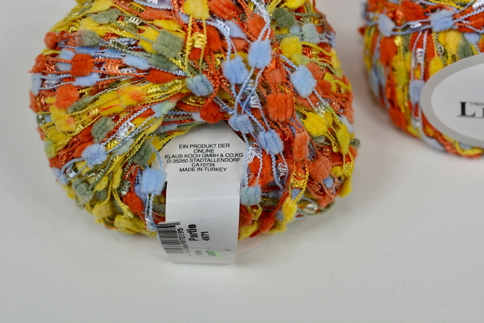LINIE 115 Ladder Ribbon Yarn - 50 Gr Skeins in Yellow, Orange, Blue ...