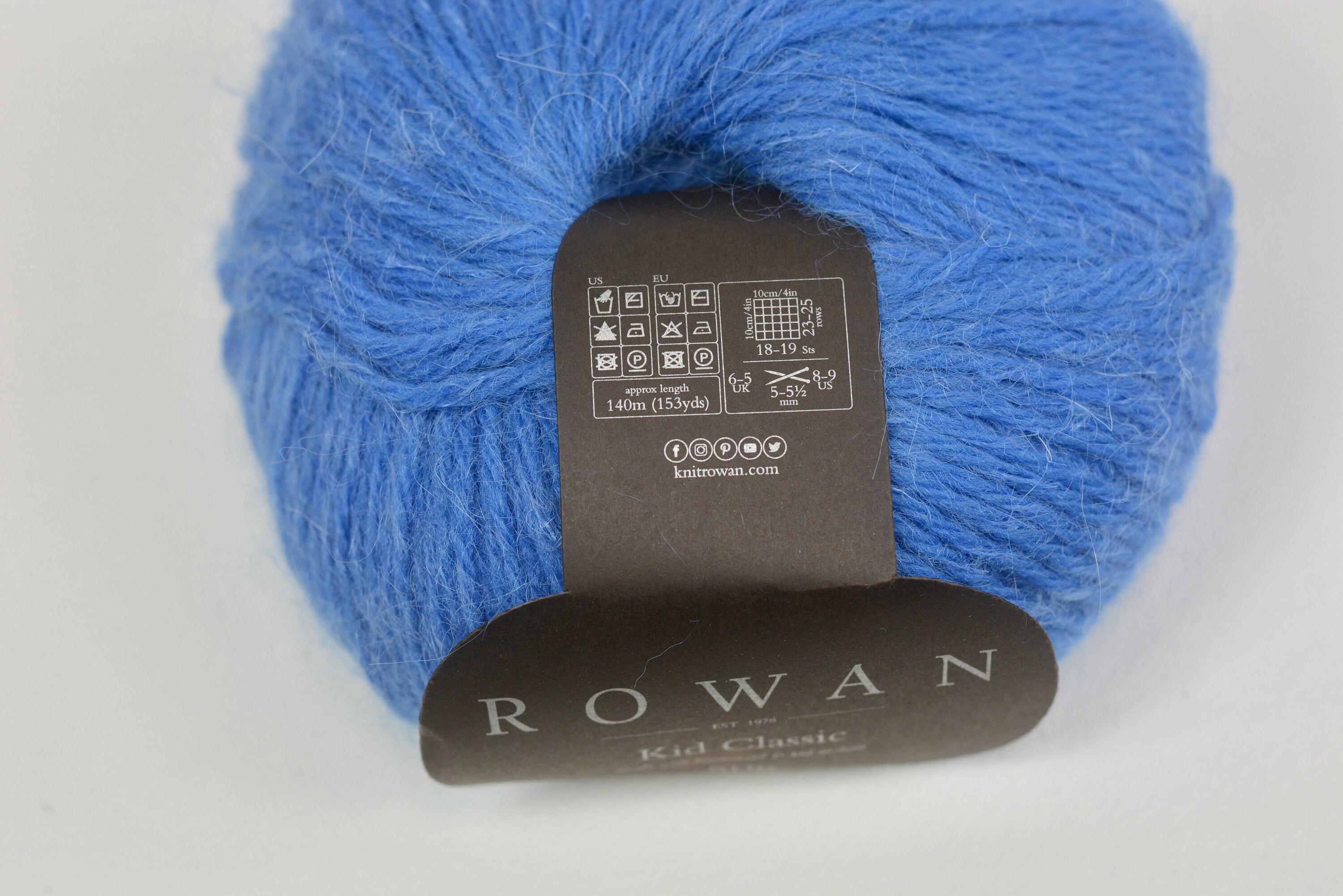 Luxury ROWAN Kid Classic Wool and Kid Mohair Blue Aran Weight Yarn - Etsy
