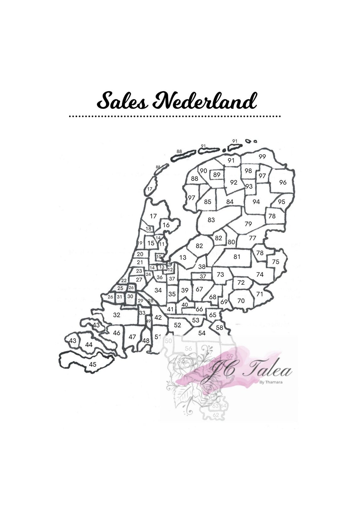 Salesmap Netherlands Zip Codes - Etsy
