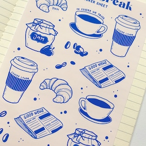 Sticker Sheet - Coffee Lover - Etsy