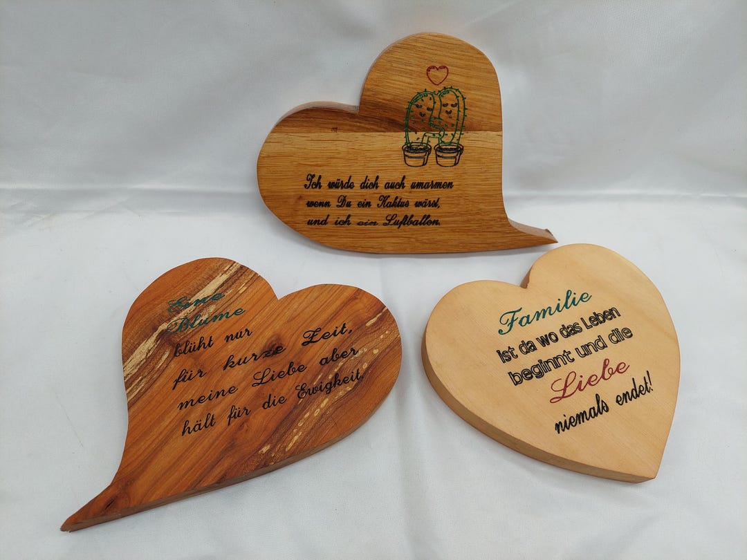 Heartfelt Words and Beautiful Sayings Made of Wood | Milled & Hand ...