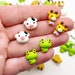 6pc Flat Back Charms, Giraffes, Cows, Frogs, Slime Mix Ins, Cabochons ...