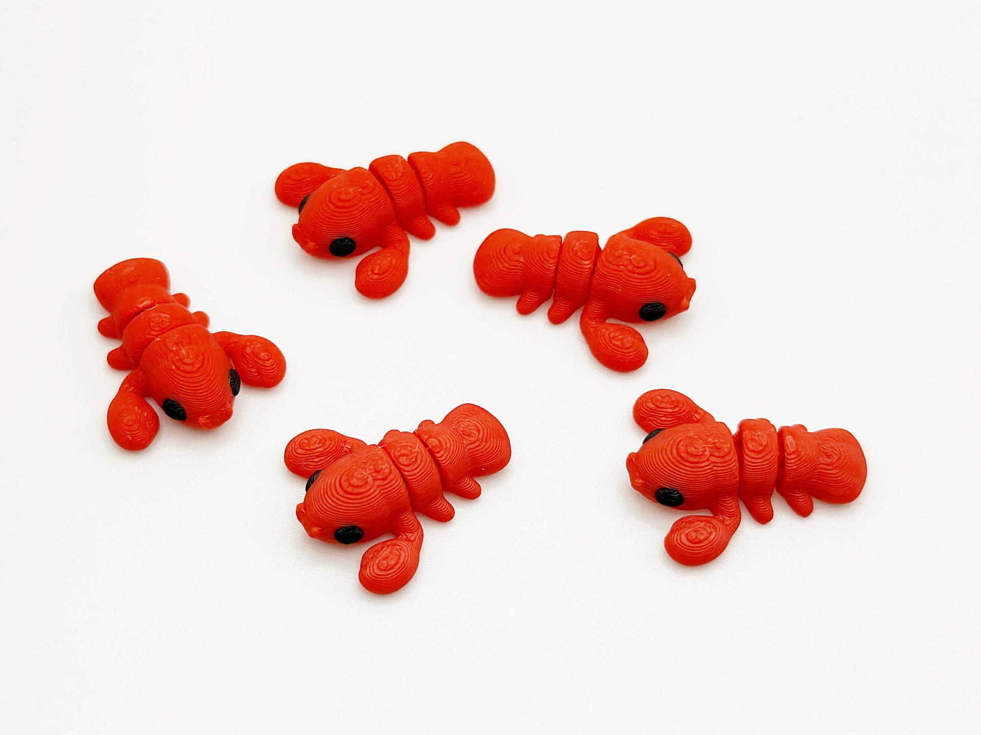 Mini Articulated Lobster Fidgets Stim Toy 3D Printed Animals Sensory ...