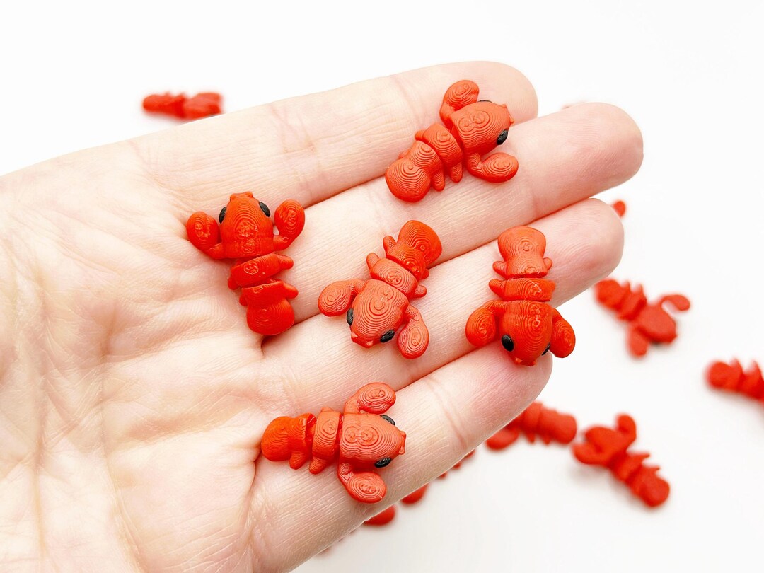Mini Articulated Lobster Fidgets Stim Toy 3D Printed Animals Sensory ...
