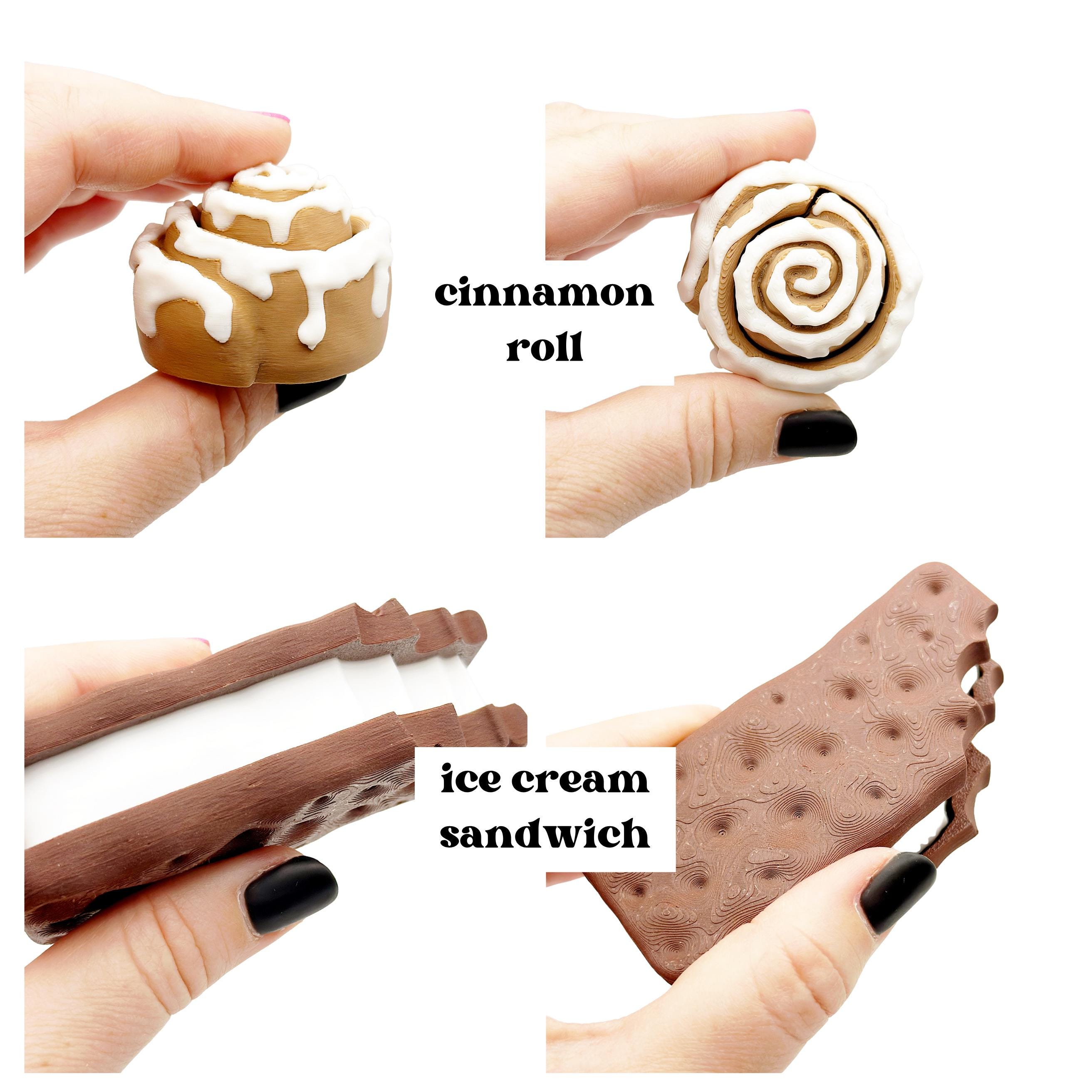 Fidget Clicker Fake Cake Keycaps Mechanical Keyboard Stim Toy Cinnamon ...