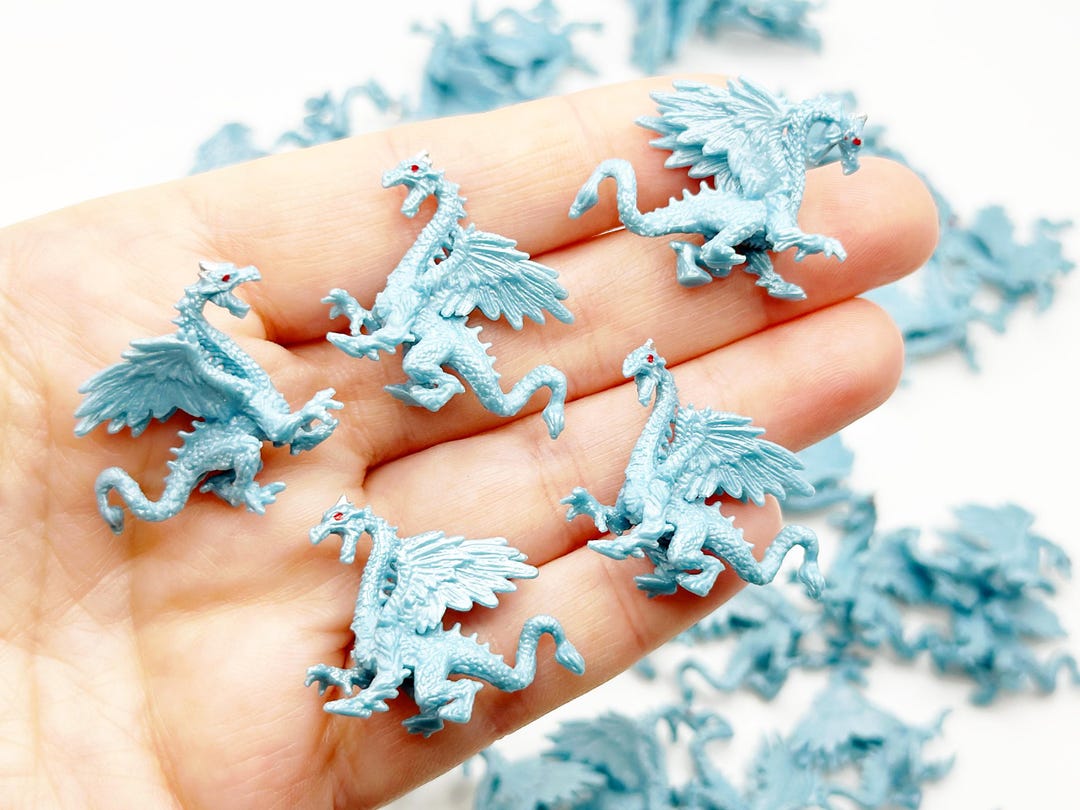 5pc Miniature Dragon Figurines Mini Dragon Figure Diorama Supplies ...