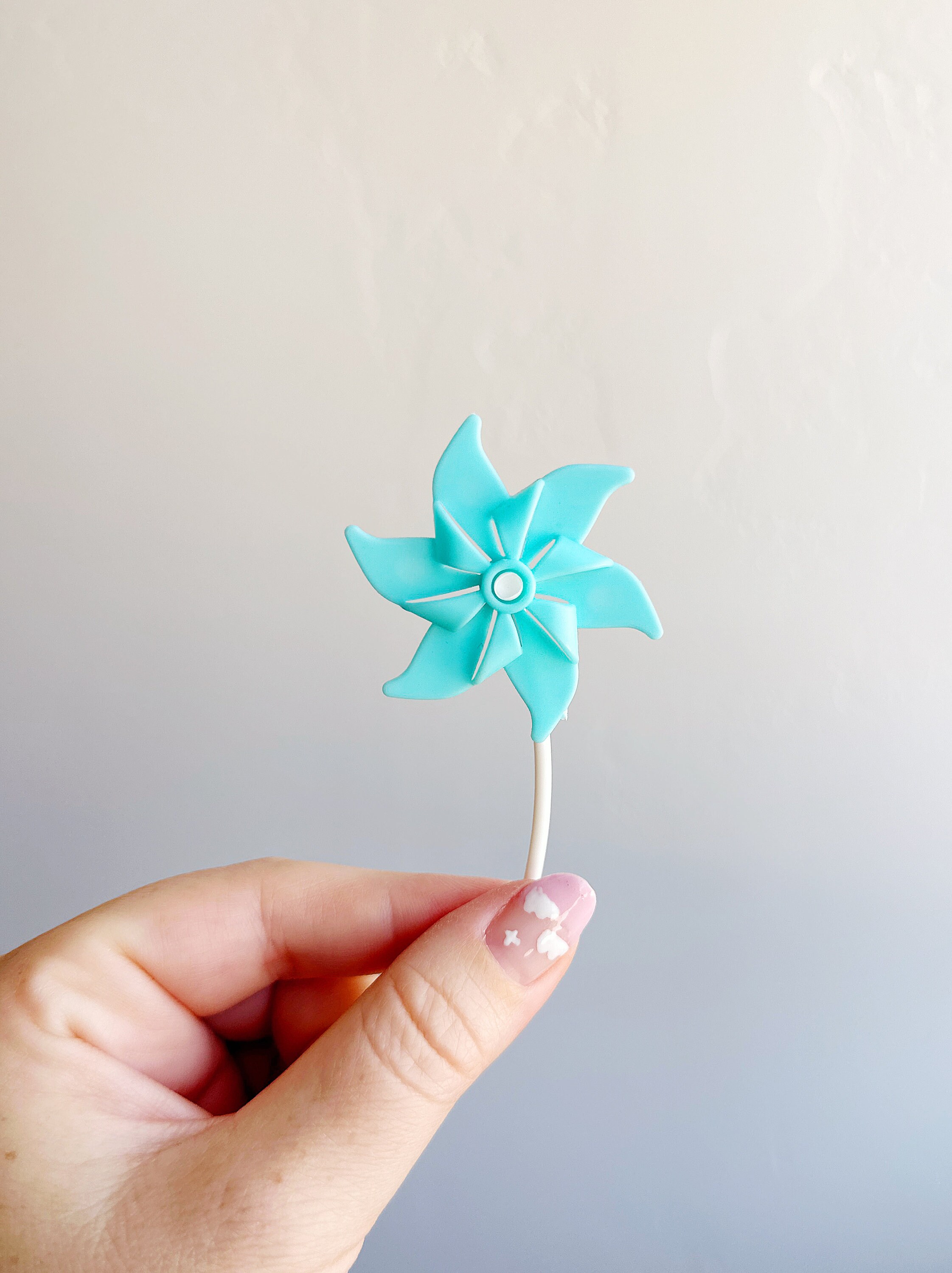 3 Pc Pinwheel Cake Topper, Miniature Pinwheels for Dollhouse, Birthday ...