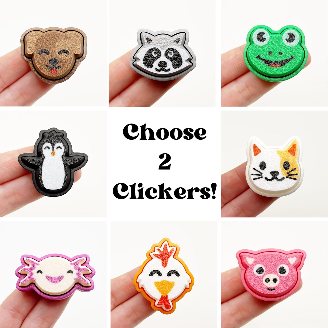 Fidget Clicker 3d Printed Animals Fidget Reduce Anxiety Keyboard Fidget ...