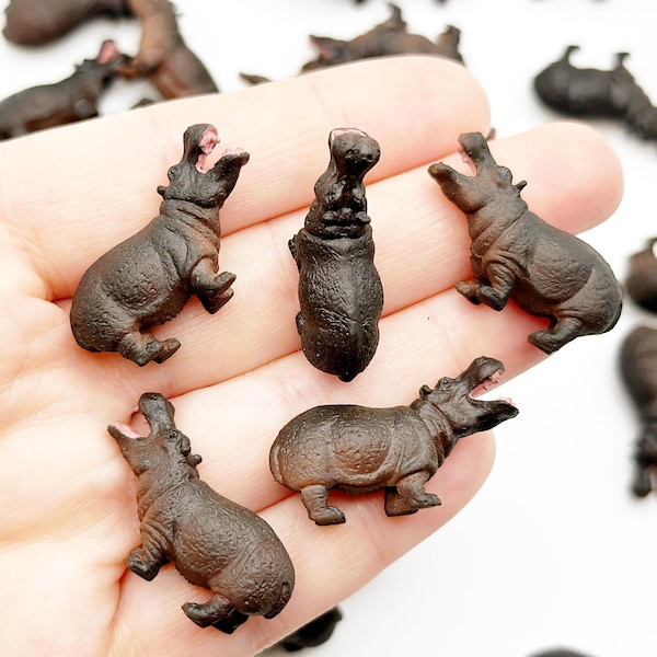 Hippo Figurine - Etsy