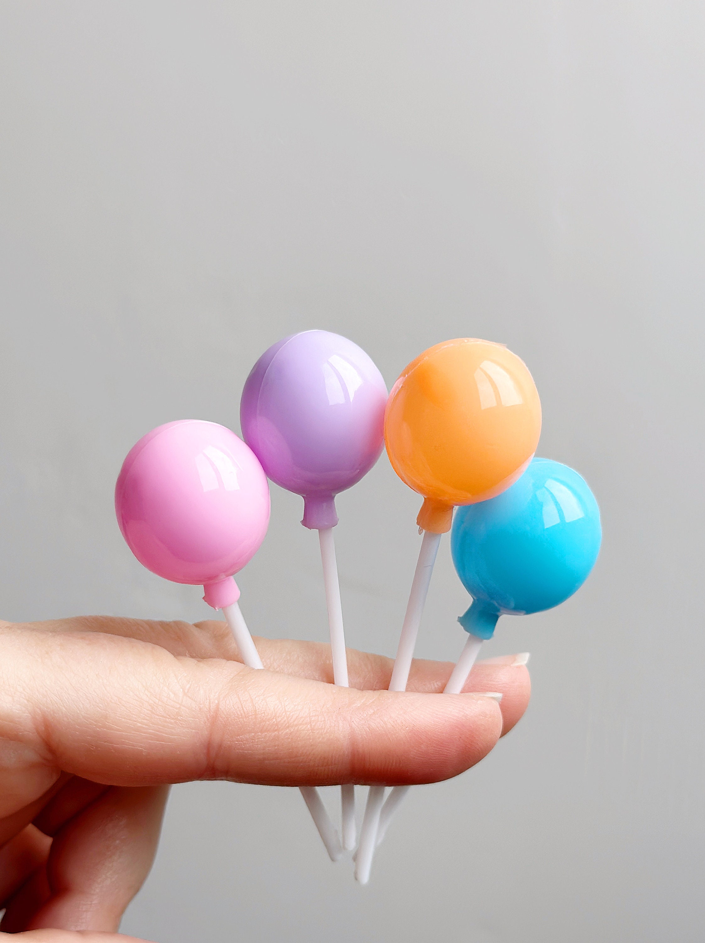 4 Pc Mini Balloon Cake Topper Balloons for Party Animal - Etsy