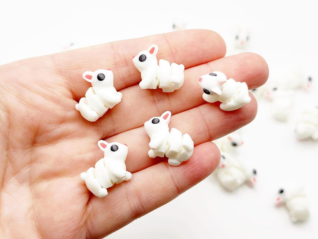 Mini Articulated Rabbit Fidgets Stim Toy 3D Printed Animals Sensory ...