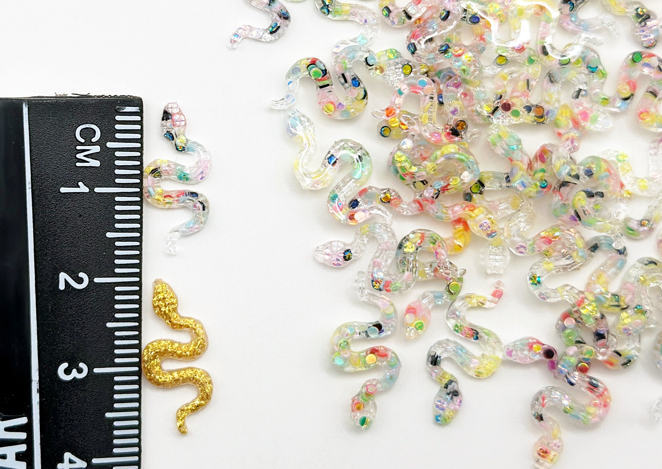 6pc Miniature Snakes, Diorama Supplies, Small Plastic Animals, Craft ...