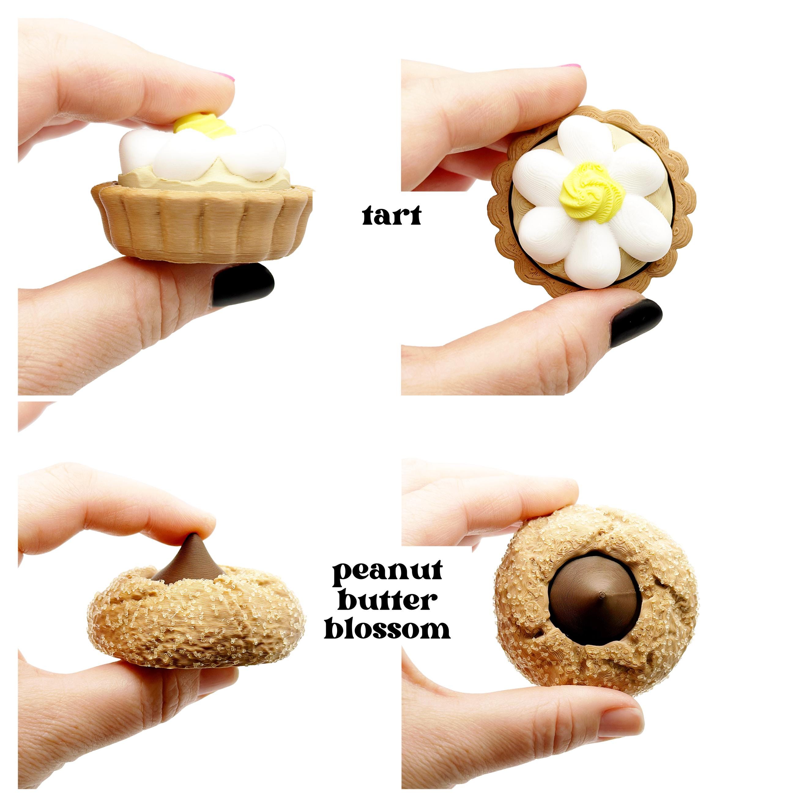 Fidget Clicker Fake Cake Keycaps Mechanical Keyboard Stim Toy Cinnamon ...