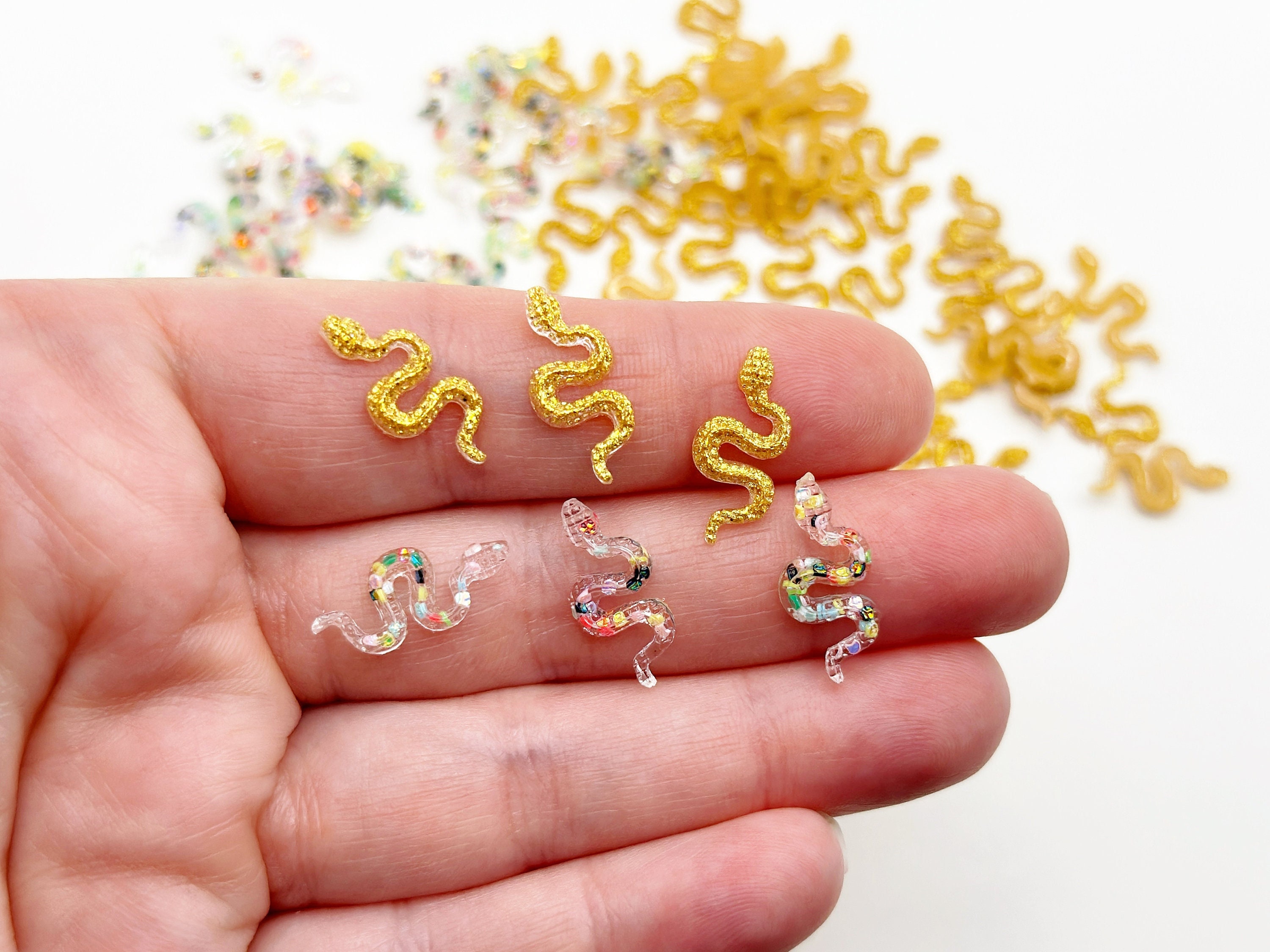 6pc Miniature Snakes, Diorama Supplies, Small Plastic Animals, Craft ...