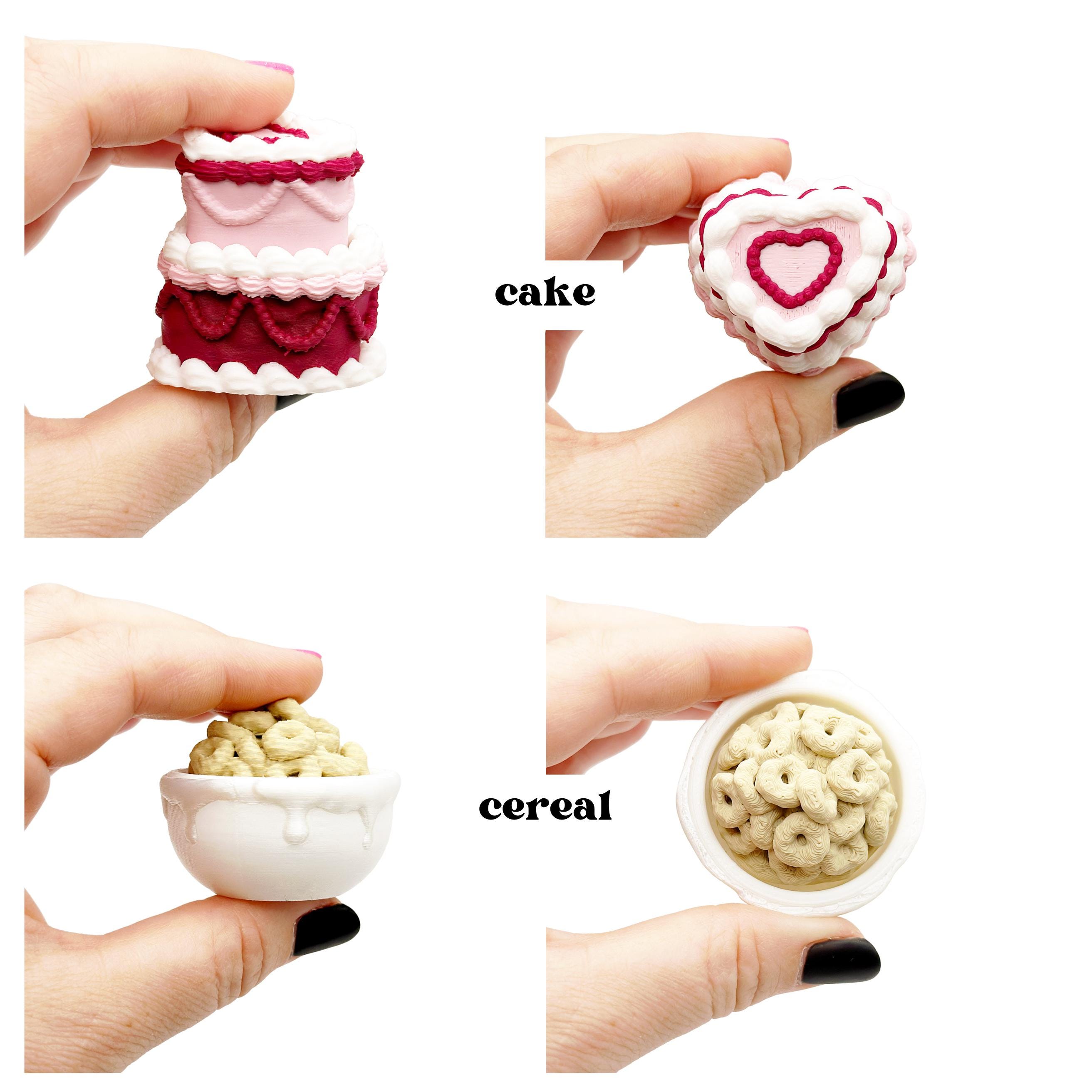 Fidget Clicker Fake Cake Keycaps Mechanical Keyboard Stim Toy Cinnamon ...