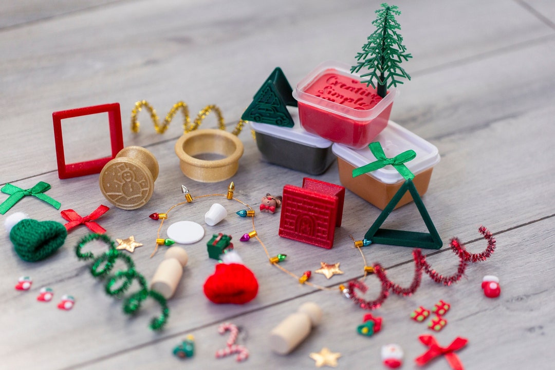 Christmas Play Dough Kit Christmas Eve Box Play Dough - Etsy