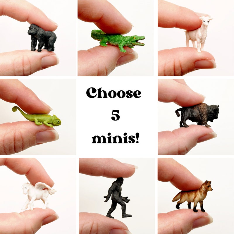 Miniature Resin Animals - Etsy