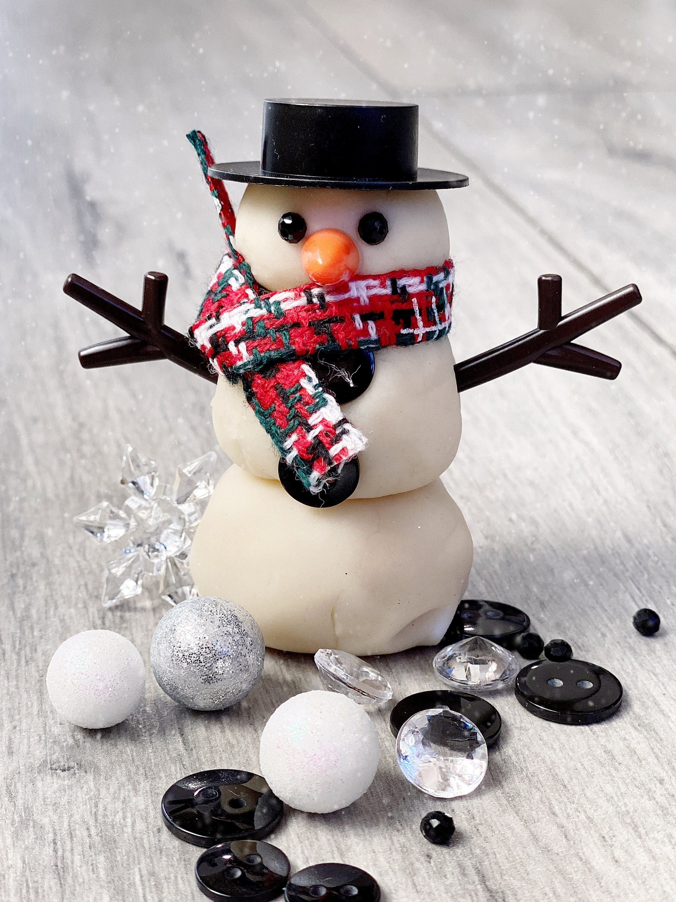 Snowman Playdough Kit, Build a Snowman, Christmas, Stocking Stuffer ...