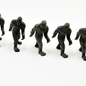 5pc Miniature Bigfoot Figurines, Tiny Mini Figure, Diorama, Terrarium ...