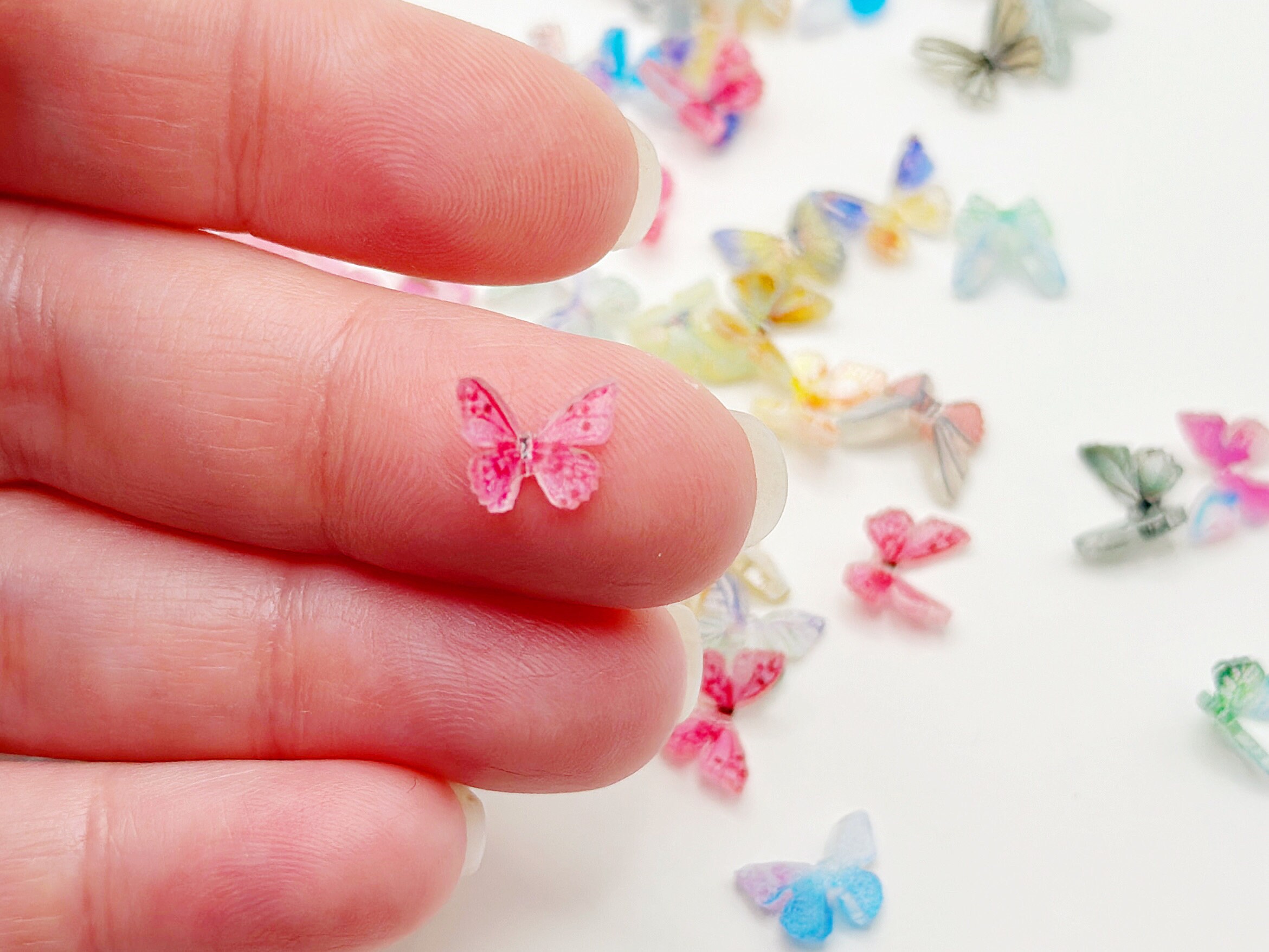 10 Pc Mini Butterflies, Miniature, Micro Kawaii Butterfly,tiny Acrylic ...