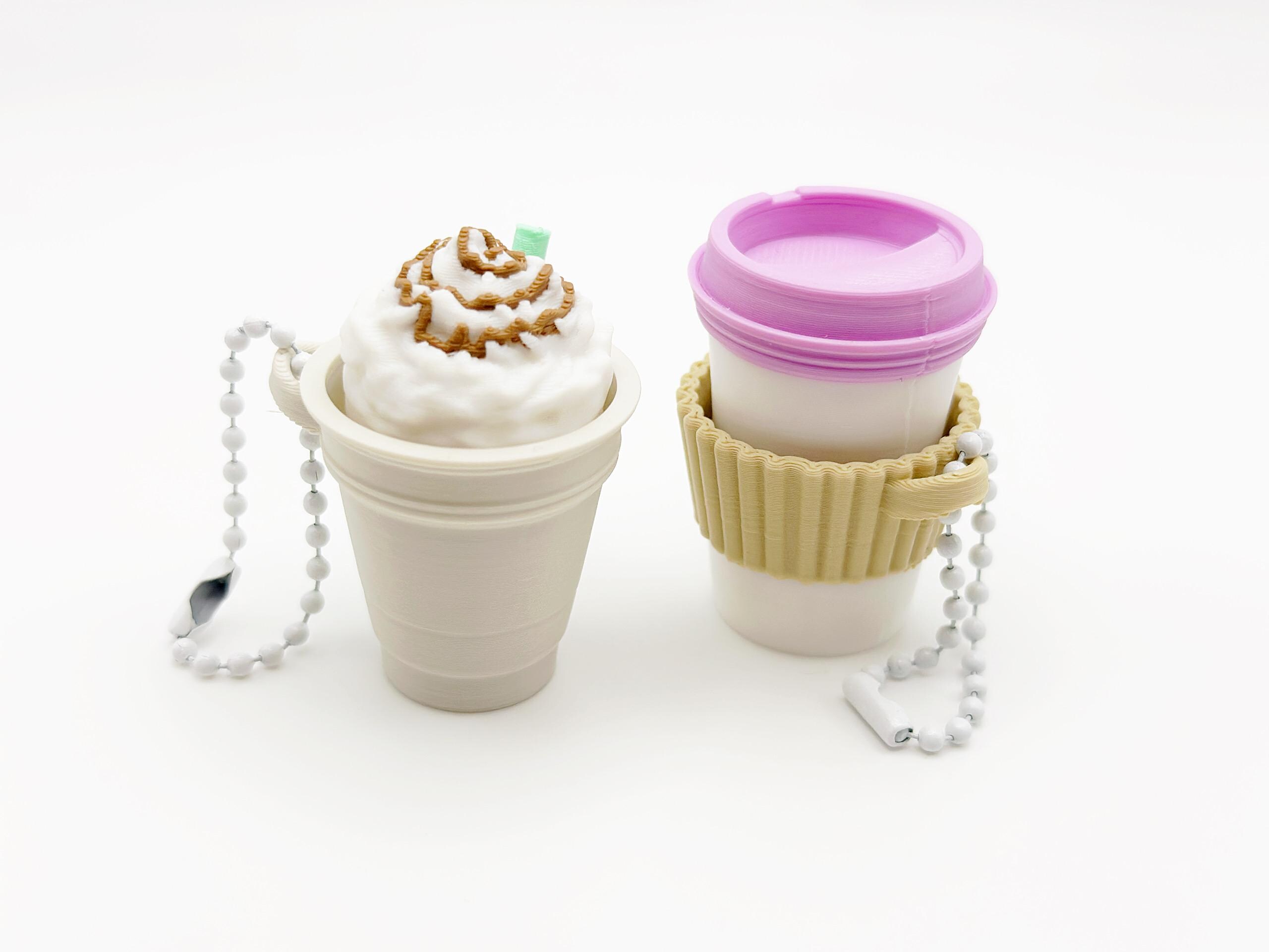 3D Printed Coffee Cup Fidgets Pastel Clicker Toy Tic Tac Toe Set ...