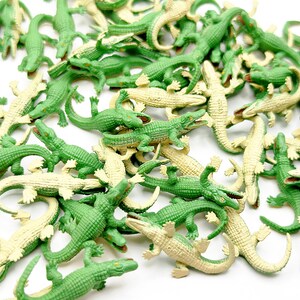5pc Miniature Alligator Figurines, Tiny Mini Figure, Diorama Supplies ...