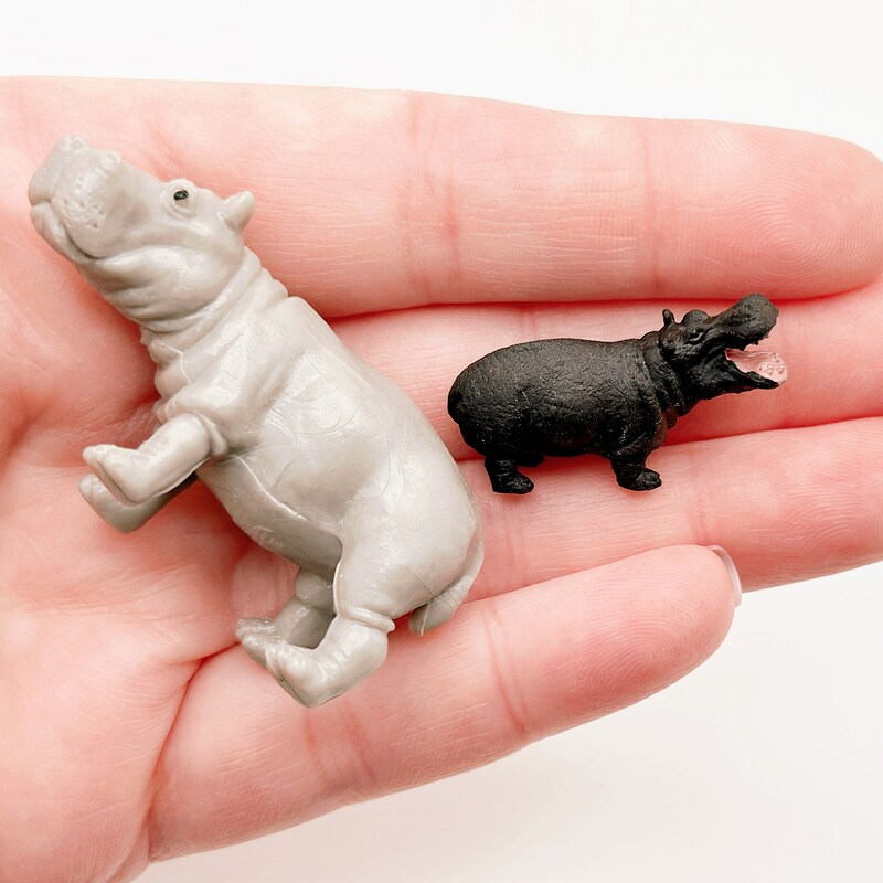 Hippo Figurine - Etsy