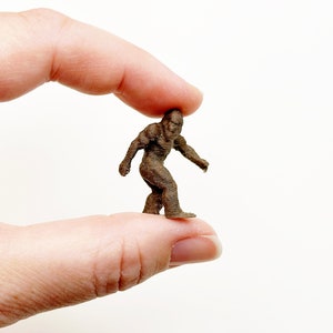 5pc Miniature Bigfoot Figurines, Tiny Mini Figure, Diorama, Terrarium ...