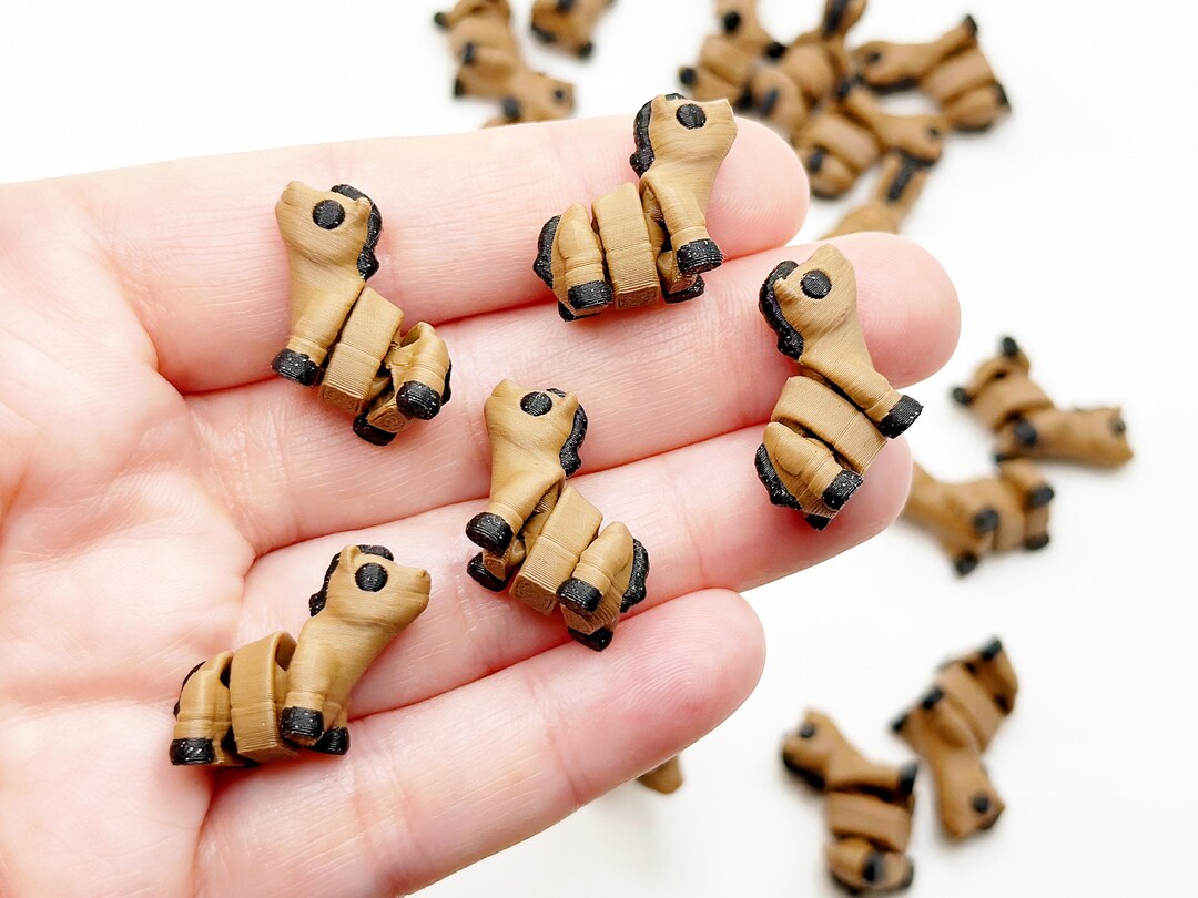 Miniature Horse Articulated Animals 3D Printed Fidget Fairy Garden ...