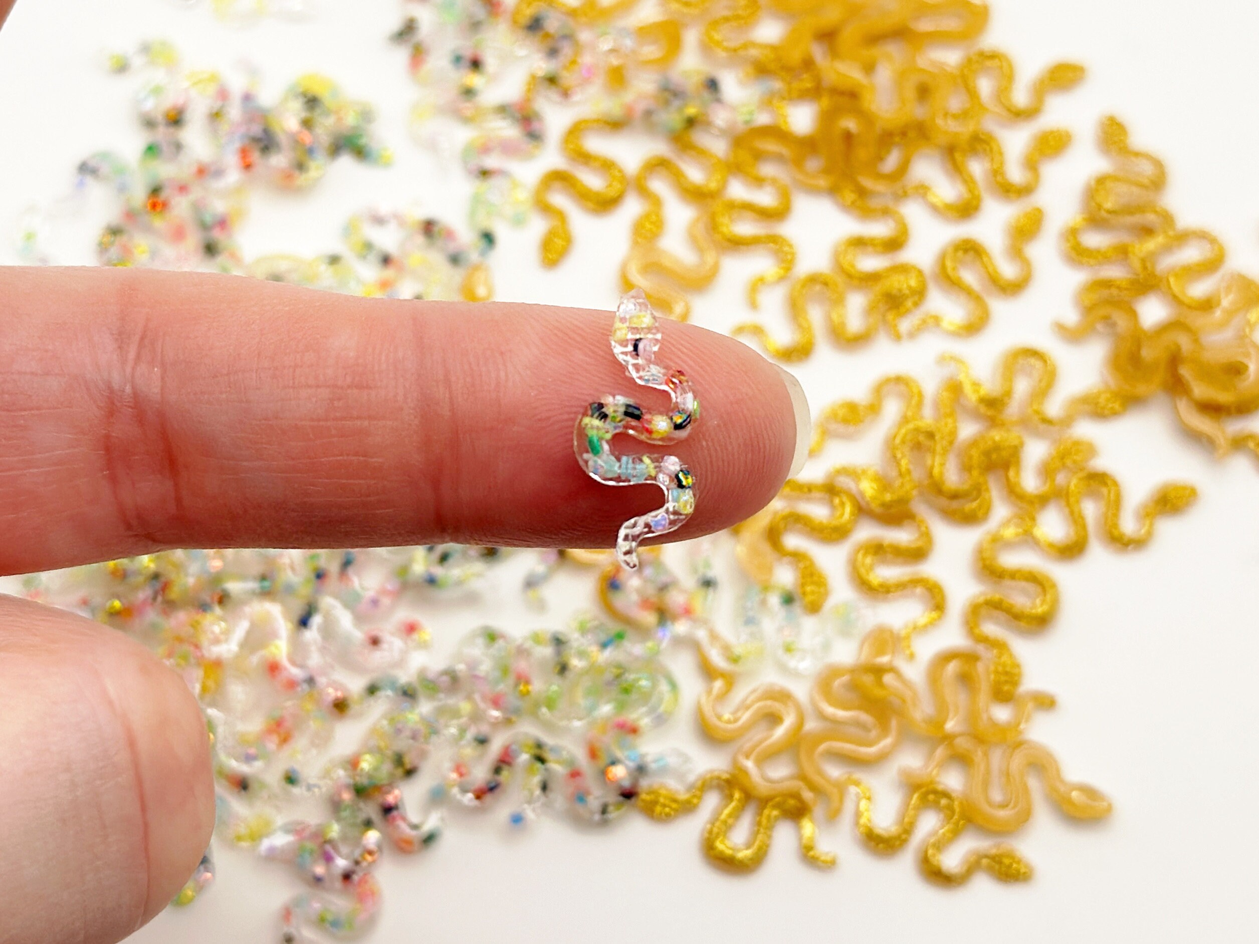 6pc Miniature Snakes, Diorama Supplies, Small Plastic Animals, Craft ...