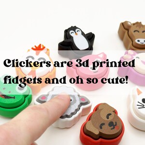 Fidget Clicker 3d Printed Animals Fidget Reduce Anxiety Keyboard Fidget ...