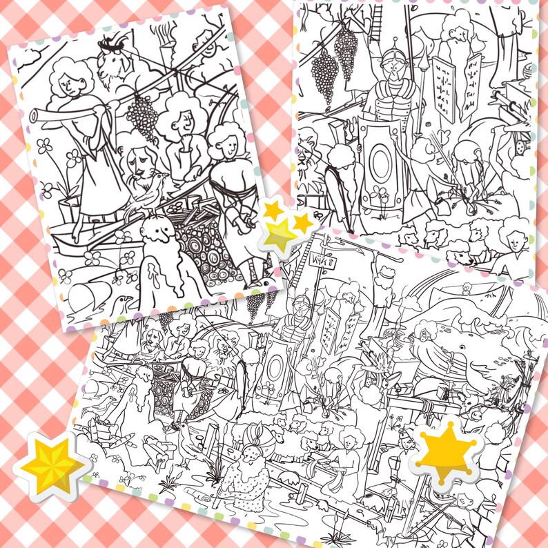 Coloring Page Bible Story Old Testament - Etsy Australia