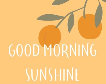 Good Morning Sunshine Pink Unframed - Etsy