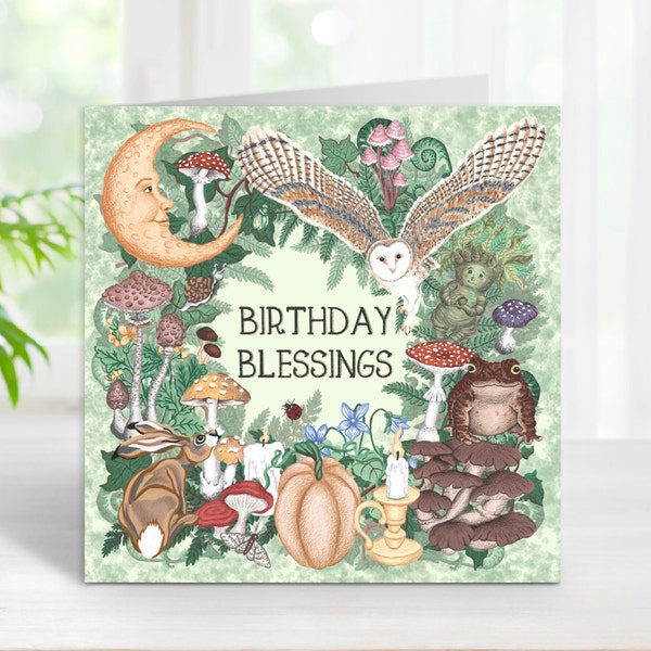Sister Pagan Birthday Card - Etsy UK