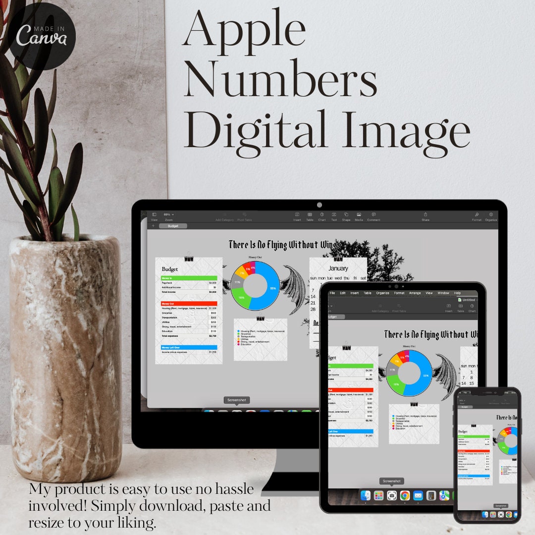 Apple Numbers Digital Image Desktop Background 2024 - Etsy UK