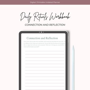 Daily Rituals Reflection & Intentions Workbook / Self Love / Journal / Worksheet / Self ...