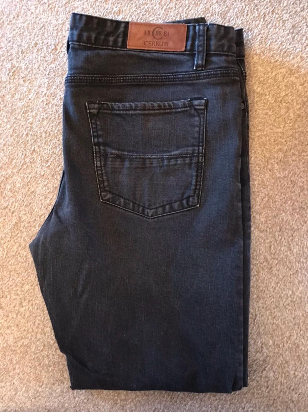 Vintage CERRUTI 1881 Mens Jeans in Black W 38" L 32" Nice Condition - Etsy