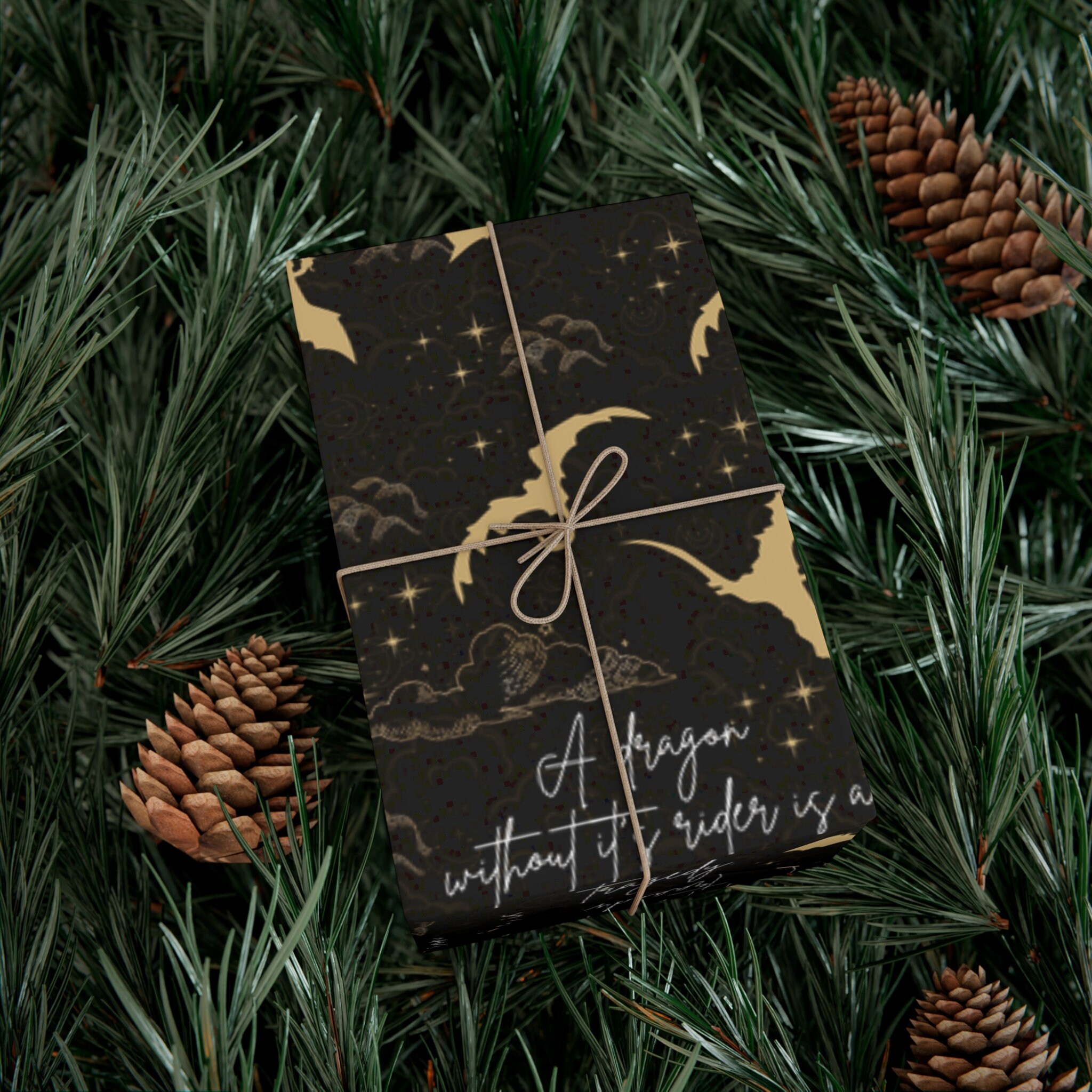 Fourth Wing Wrapping Paper 4th Wing Dragon Fantasy Gift Wrap - Etsy