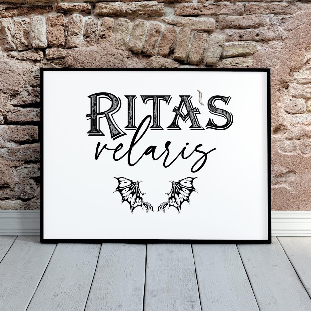 Cute Fan Art Ritas Pub Acotar Birthday Party Decor Booktok Merch Goft ...