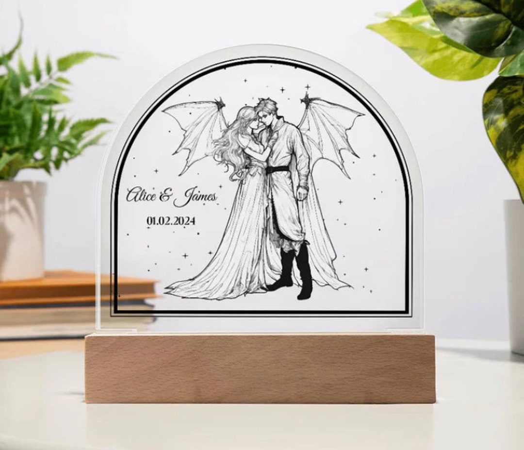 Acotar Wedding,anniversary Acrylic LED Light, Acotar Book Nook Decor ...