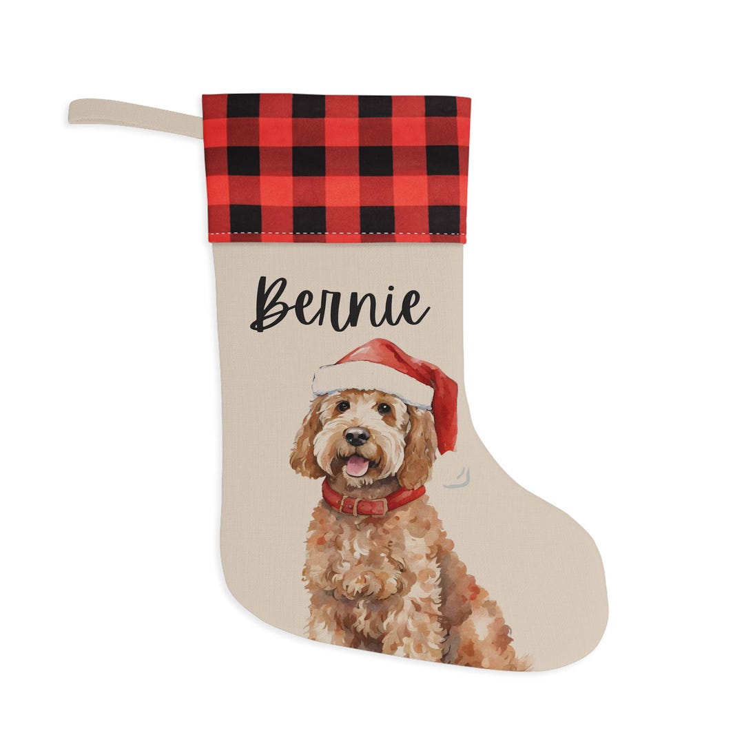 Personalized Dog Stocking, Custom Dog Portrait Gift, Gift for Dog Mom ...