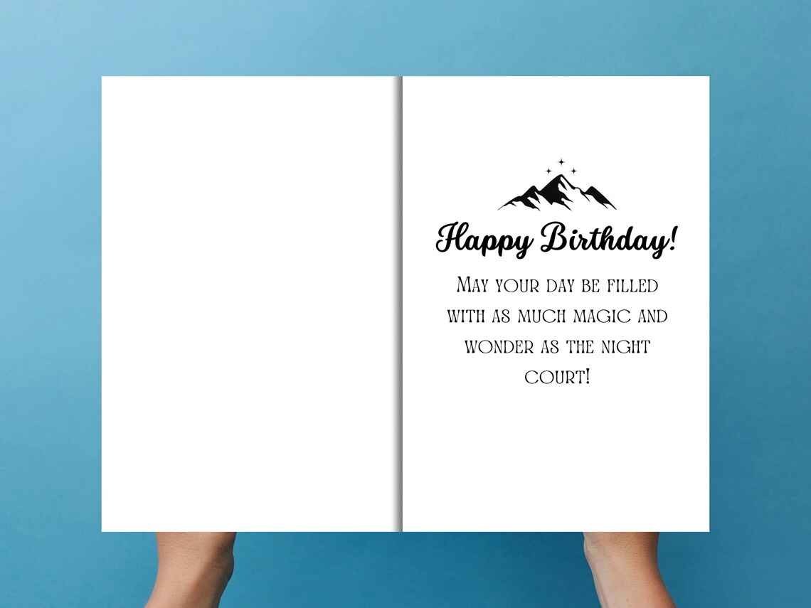 Acotar Birthday Card for Friend, Digital Download Svg Png,bff Bday Gift ...